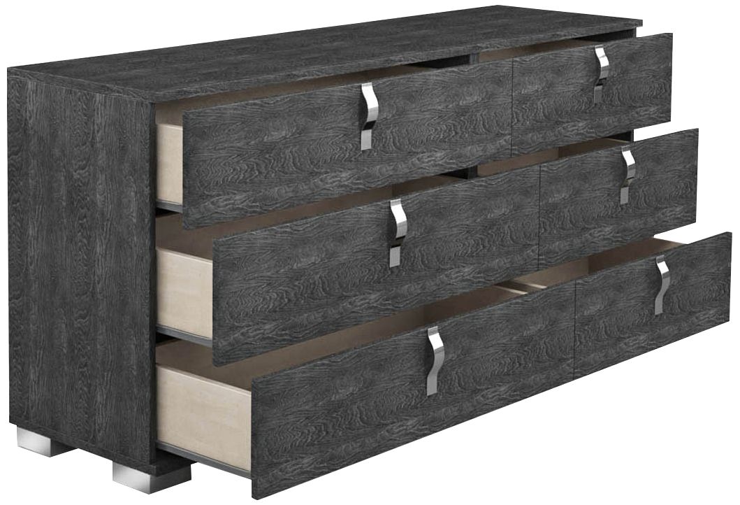 Noble 68 1/2" Wide Gloss Gray Wood 6-Drawer Double Dresser - #86J05 ...