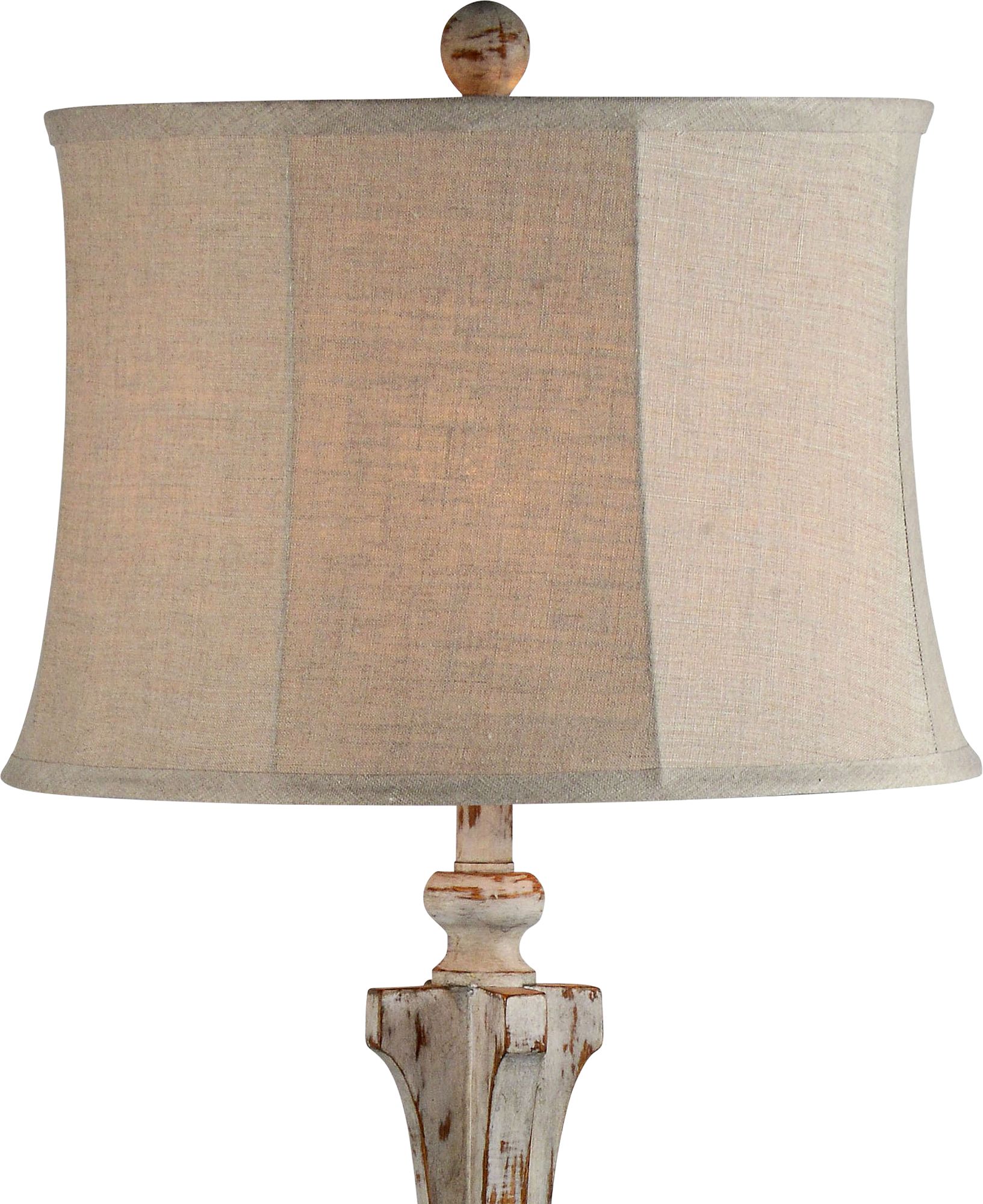 Jack Distressed Light Gray Traditional Floor Lamp - #87K21 | Lamps Plus