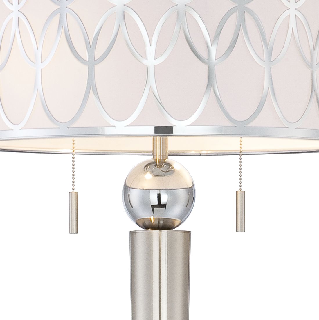 Possini Euro Spyra Brushed Nickel Metal Floor Lamp - #8J232 | Lamps Plus