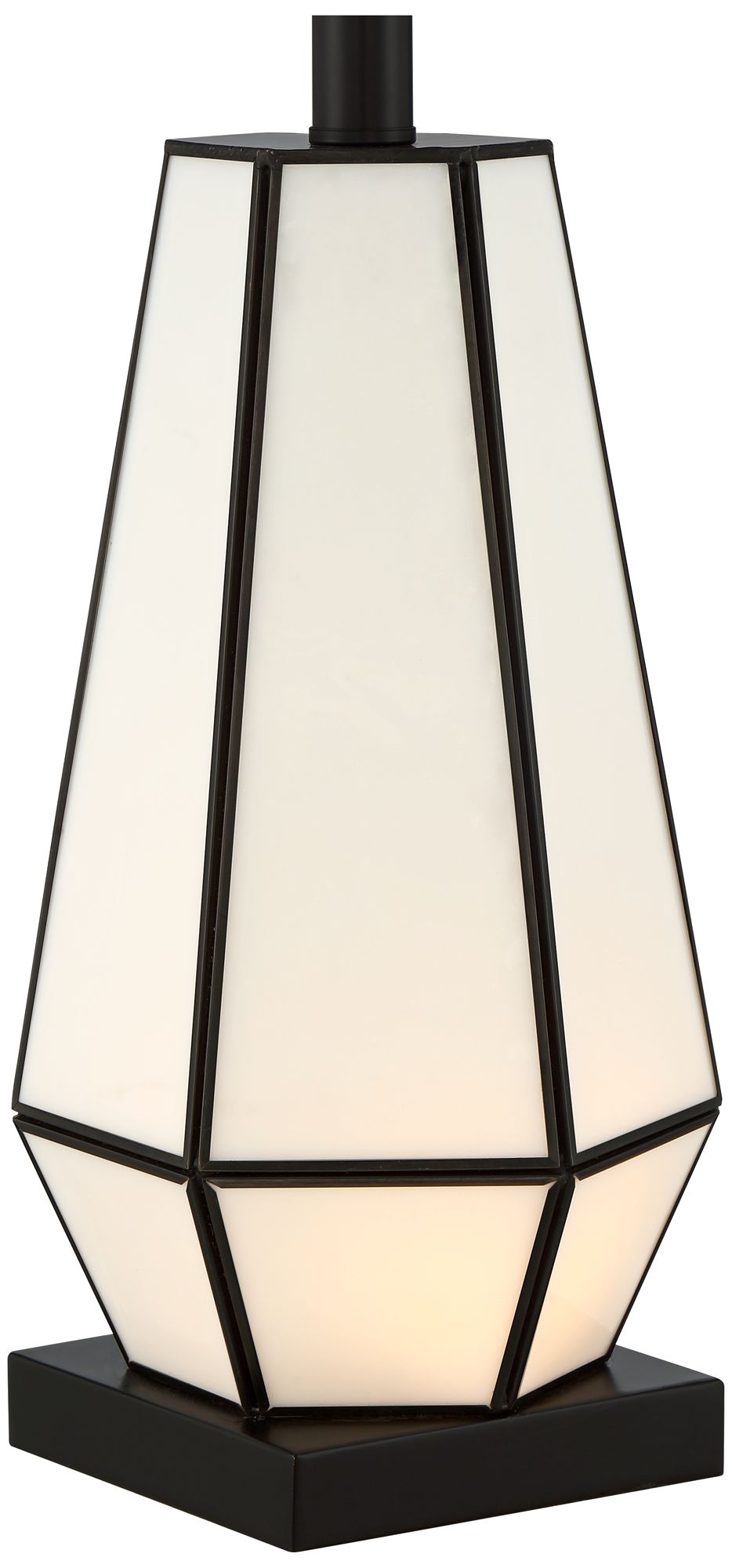 Zoe Modern Geometric Night Light Table Lamps Set of 2 - #92D44 | Lamps Plus