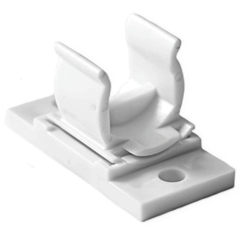 White Polycarbonate Rotating Snap-In Brackets Set of 2 - #95P65 | Lamps ...