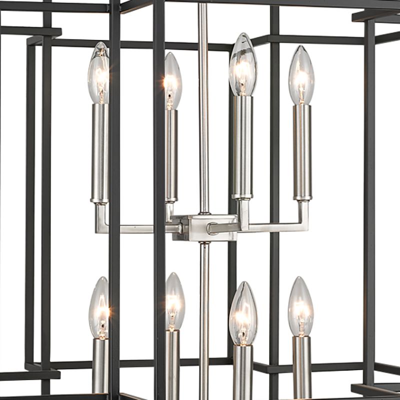 Titania 22" Wide Black and Brushed Nickel 8-Light Pendant - #95V69 ...
