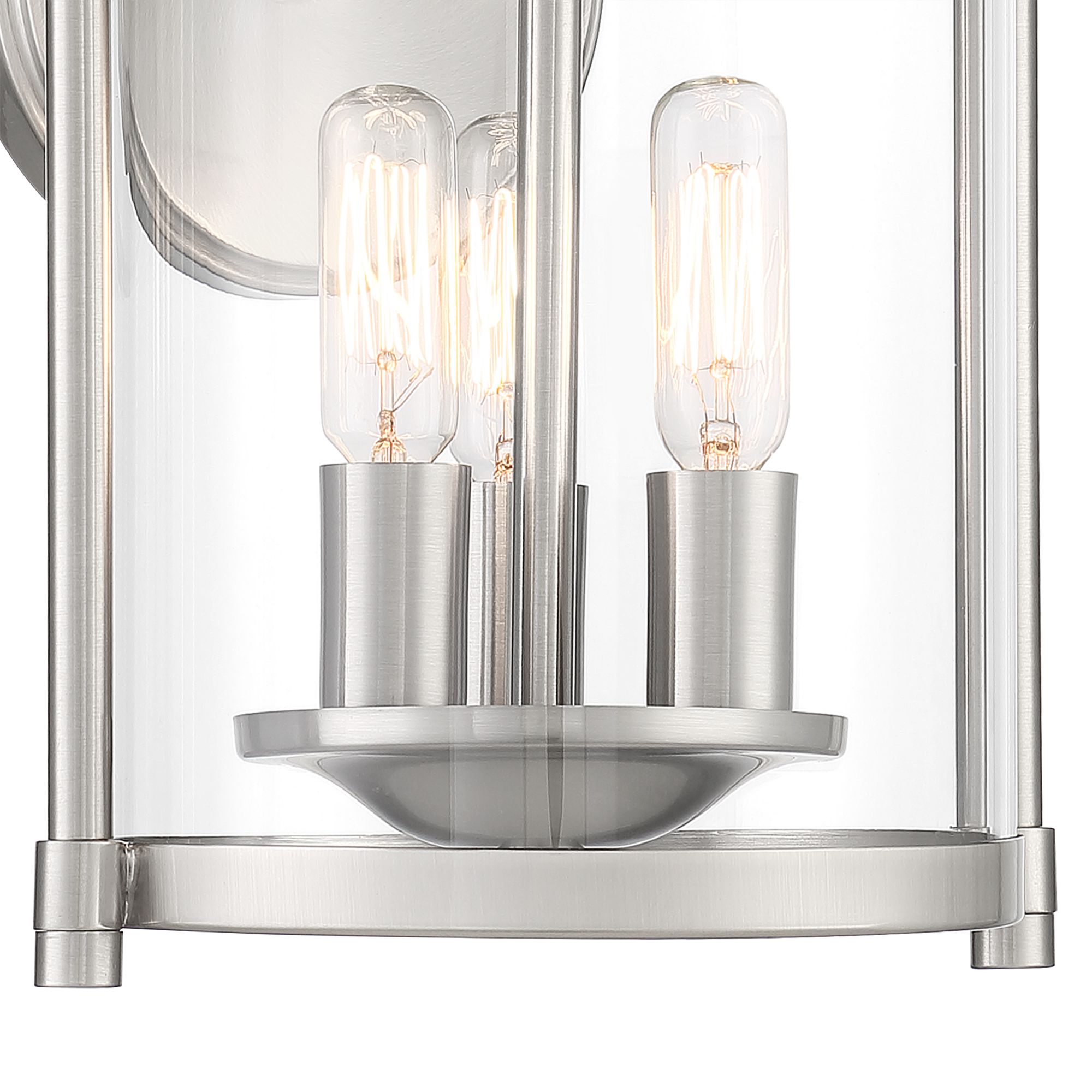 Avani 13" High Brushed Nickel Outdoor Wall Light - #96C23 | Lamps Plus