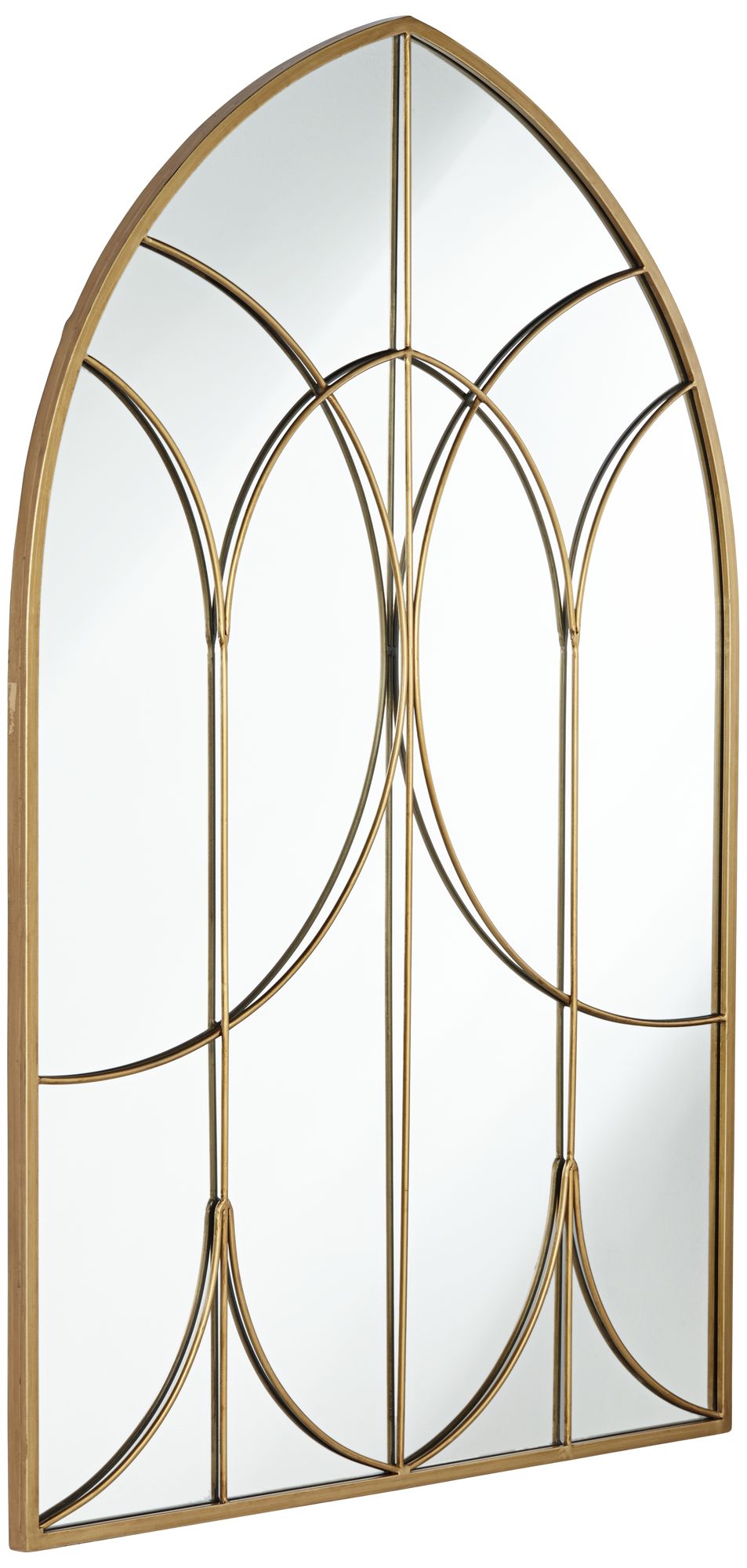 Cathedral Gold 31 1/2" x 47" Arch Top Wall Mirror - #96T46 | Lamps Plus