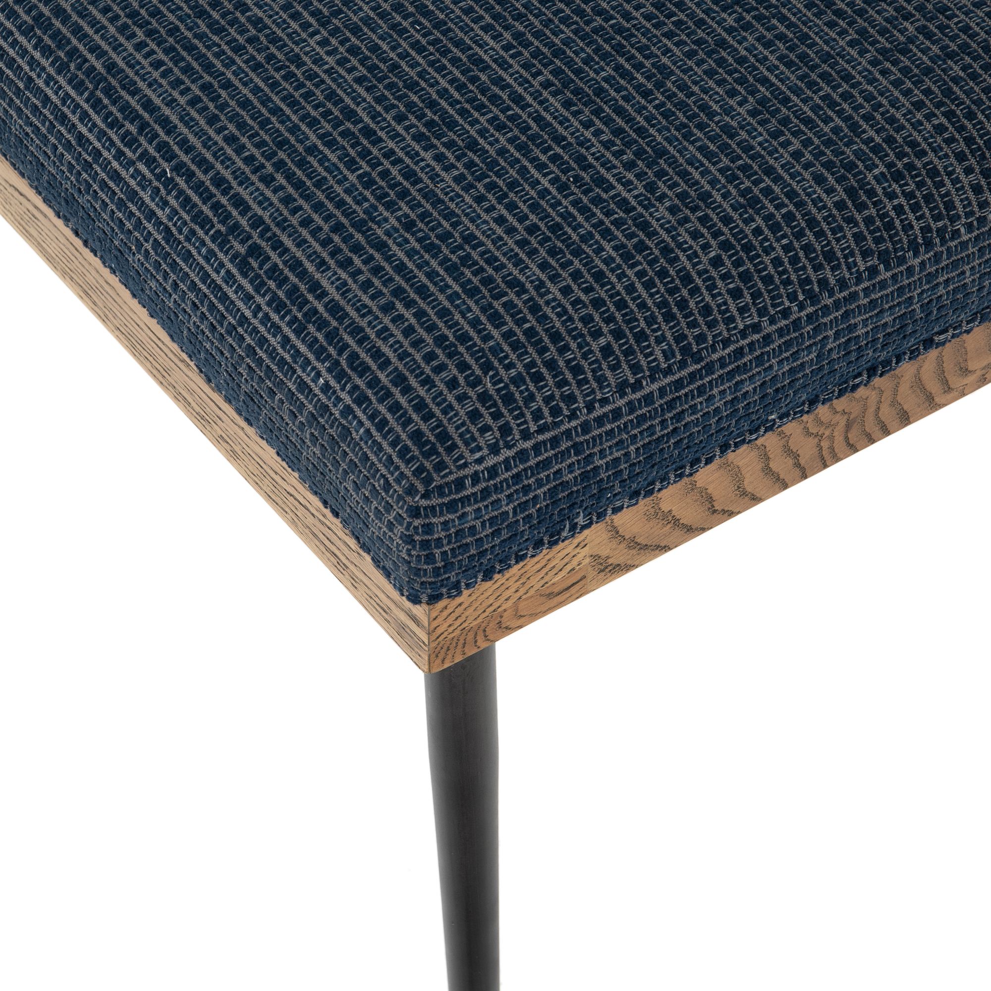 Marlene Modern Blue Iron Dining Chair - #97N42 | Lamps Plus