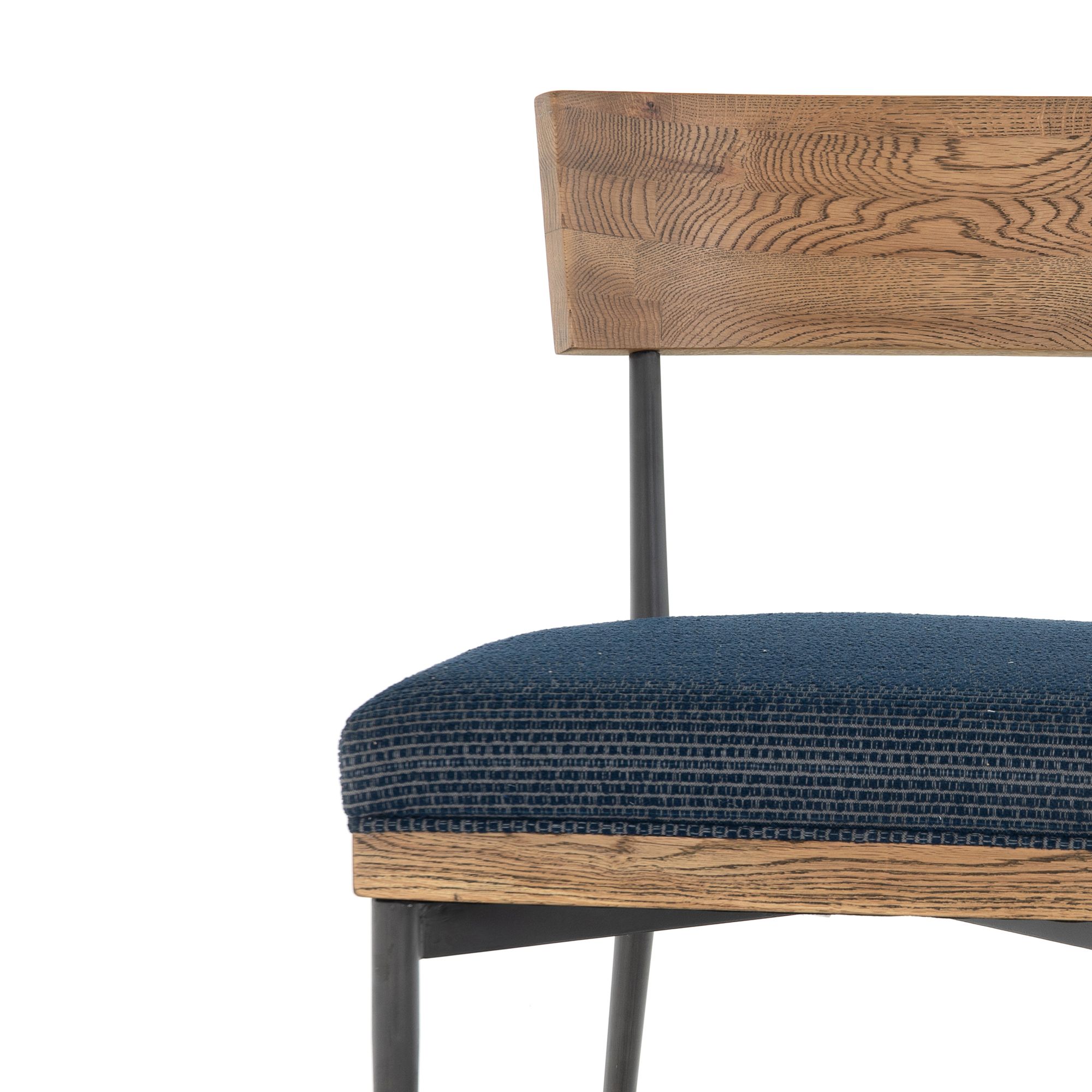 Marlene Modern Blue Iron Dining Chair - #97N42 | Lamps Plus