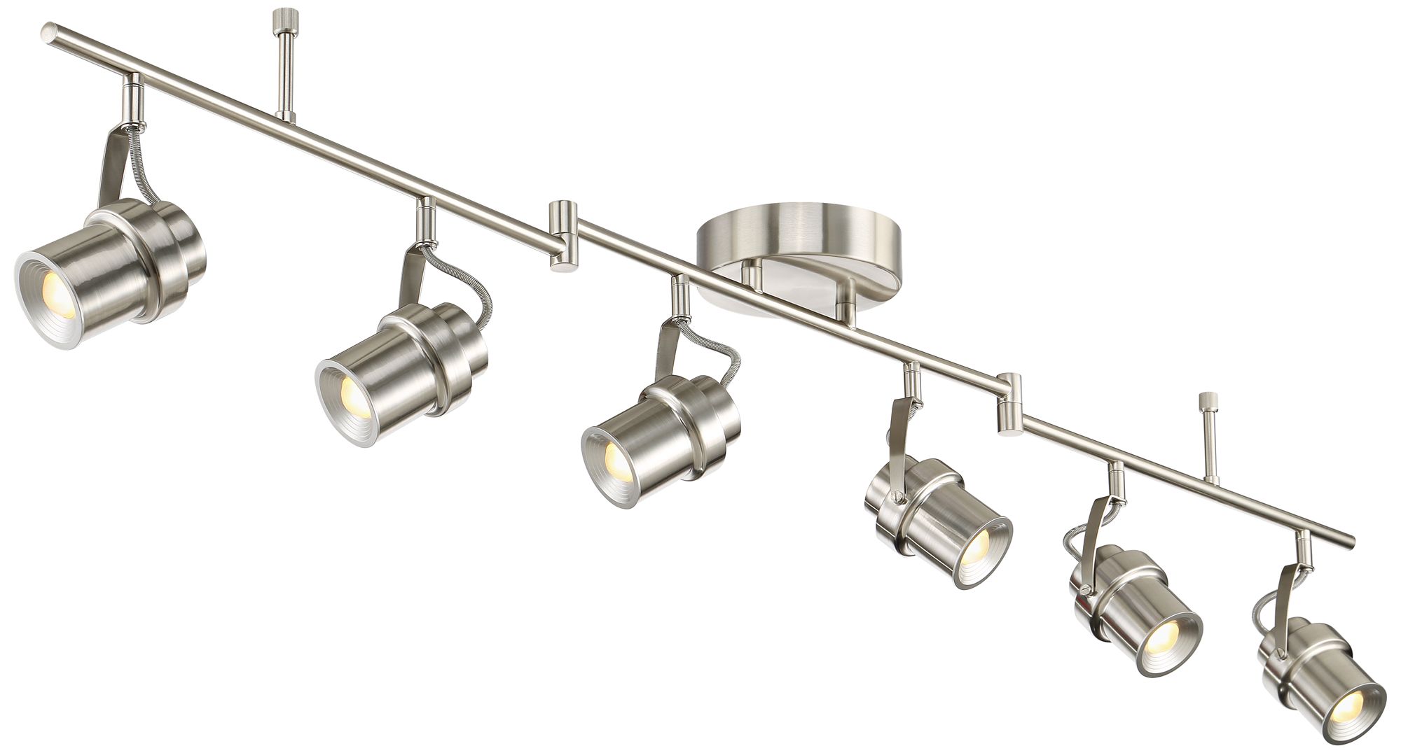 Pro Track Gladstone 6-Light Nickel LED Track Light Kit - #9G410 | Lamps ...